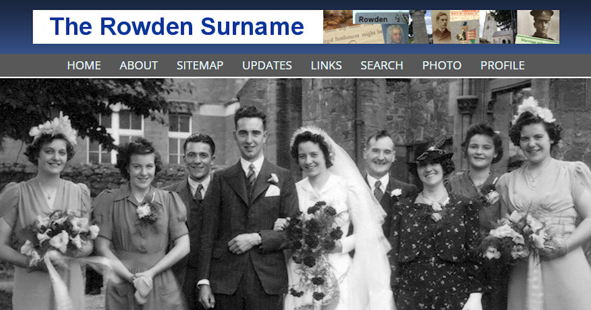 Rowden Surname Website